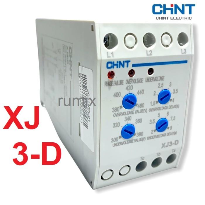 Jual Phase Failure Relay Chint XJ3-D Chint Xj3D 308V AC Over Under ...