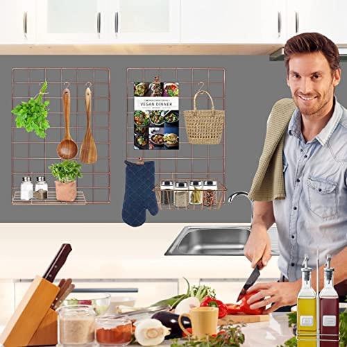 Jual Metal Wall Grid Panel Set Of 2 (17.3'x 13') - Beautifully Packaged ...