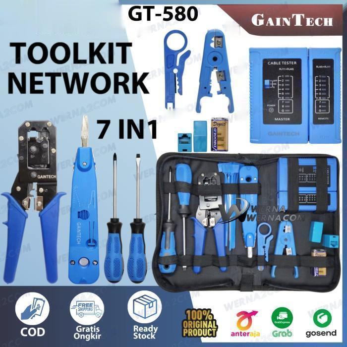Jual GAINTECH TOOLKIT Network Repair 7 in 1 GT-580 - Jakarta Pusat ...