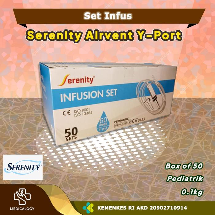 Jual SERENITY Set Infus ( Airvent Y-Port) (Box Of 50) Pediatrik - Kab ...