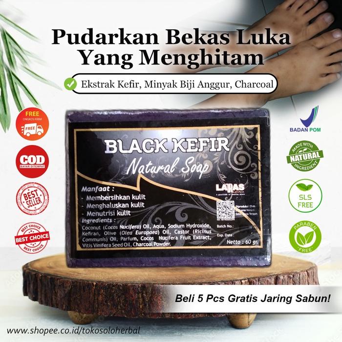 Jual Sabun Penghilang Bekas Luka Hitam Koreng Ekstrak Kefir BPOM 60gr ...