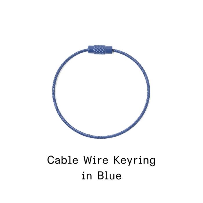 Promo Kanavaia Stainless Steel Cable Wire Keyring - Blue - Kota Bandung ...