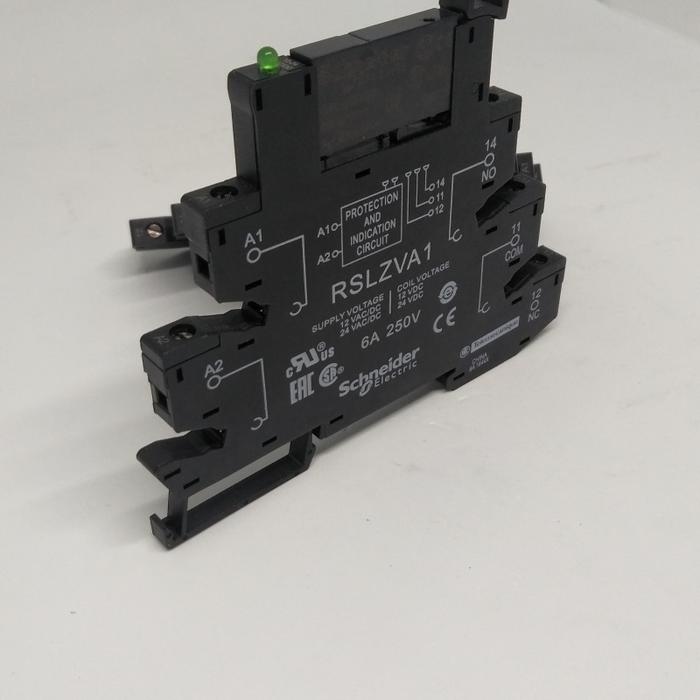 Jual Schneider RSL1PVBU Slim Relay with socket LED&protection 24vac ...