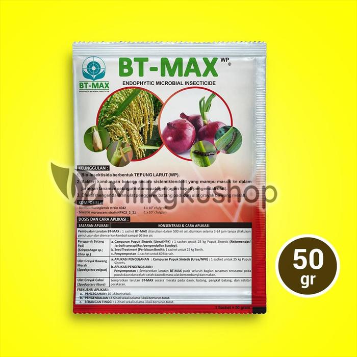 Jual BT-MAX WP 50 GRAM PER SACHET BTMAX BIO INSEKTISIDA - Jakarta Barat ...