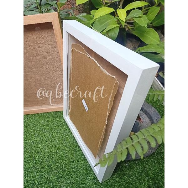Jual frame 3D putih/kayu kaca 12R, figura 3D, kaca e mahar, figura ...
