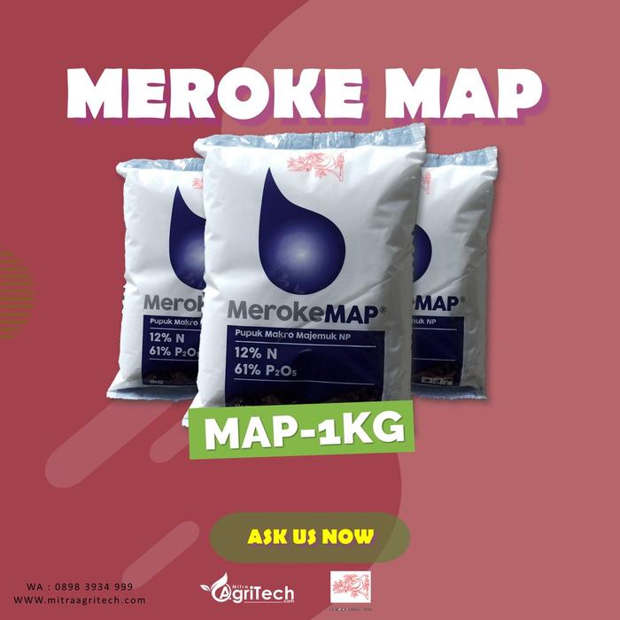 Jual PUPUK MEROKE MAP 1 KG MONO AMMONIUM PHOSPHATE HIDROPONIK GRADE ...