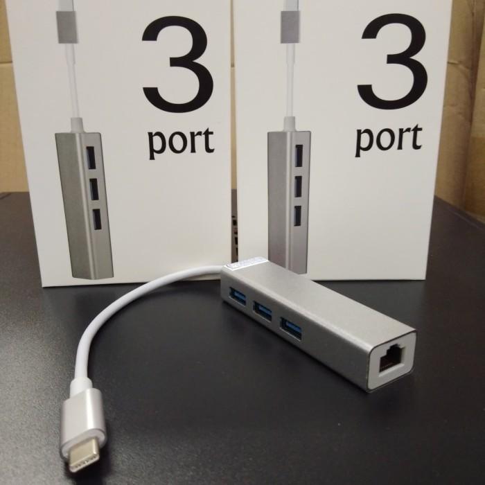 Jual Netline Type-C to Lan with USB Hub 3Port USB3.0 - Jakarta Pusat ...