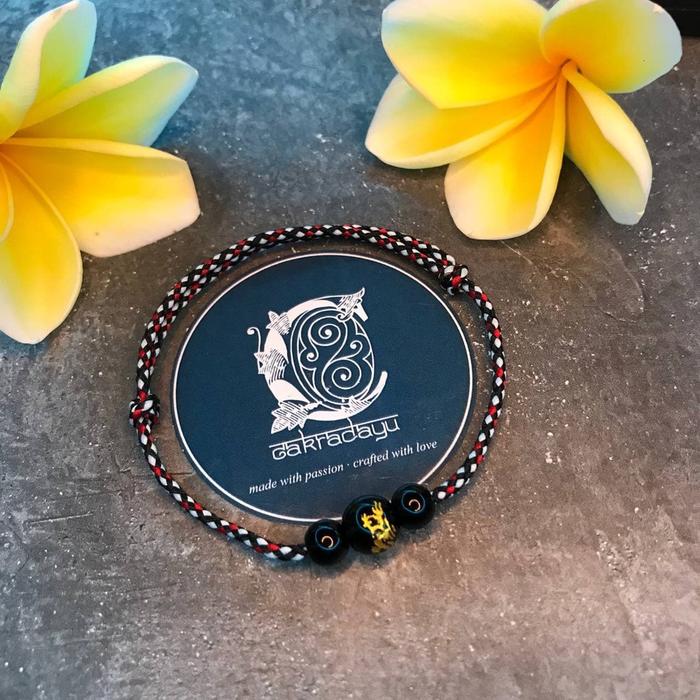 Jual NEW Gelang Tridatu Batu Onyx Naga Emas Ukir asli khas Bali ...