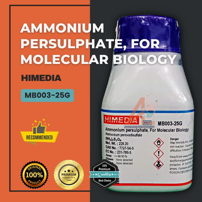 Jual Ammonium Persulphate, For Molecular Biology, 25 gram - Kab. Bogor ...
