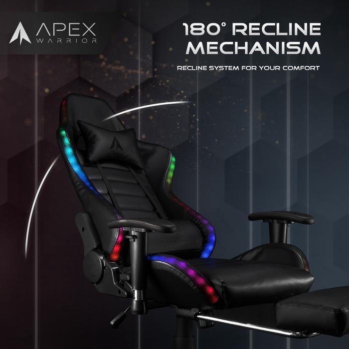 Jual Alpha One Rgb Gaming Chair Led Kursi Gaming Premium Apex Warrior ...