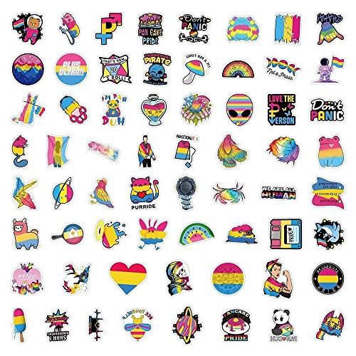 Jual Pansexual Pride Stickers | 60Pcs LGBT Pansexual Waterproof ...