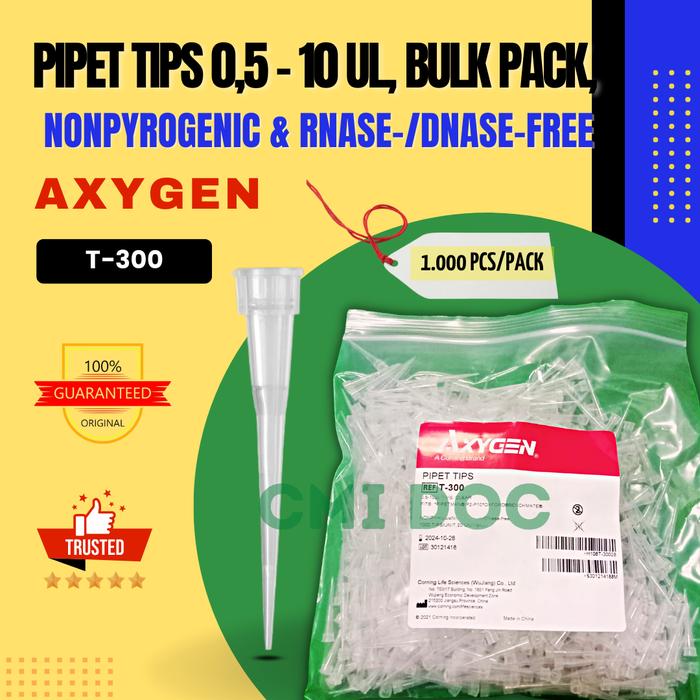 Jual Pipet tips 0,5 - 10 ul, 1000 pcs/pack , AXYGEN, T-300 - Kab. Bogor ...