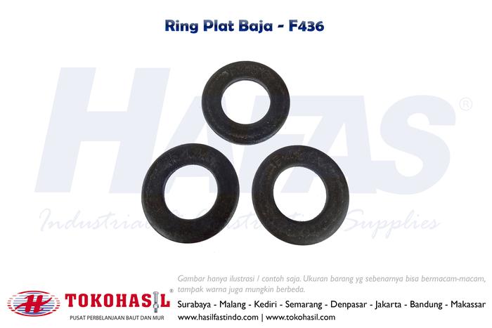 Jual Ring Plat Baja F436 - M20 / Washer Plate WP (Hitam) - Jakarta ...