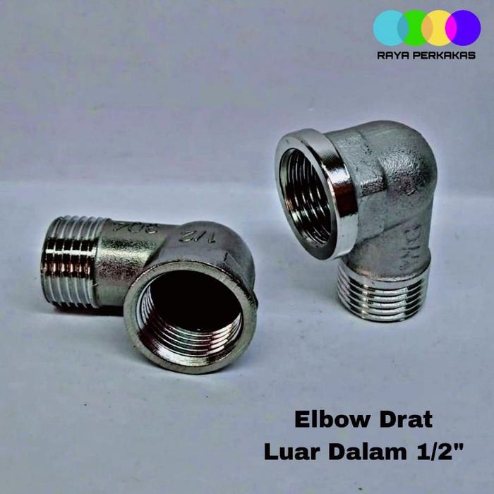 Jual Knee Elbow Drat Luar Dalam 1/2 inch Stainless SUS 304 - Kab. Malang - Bangun Utama RP.Shop ...