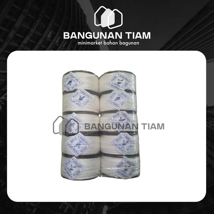 Jual BENANG NILON TUKANG BANGUNAN TALI SOL PUTIH COKLAT PANJANG - Putih ...