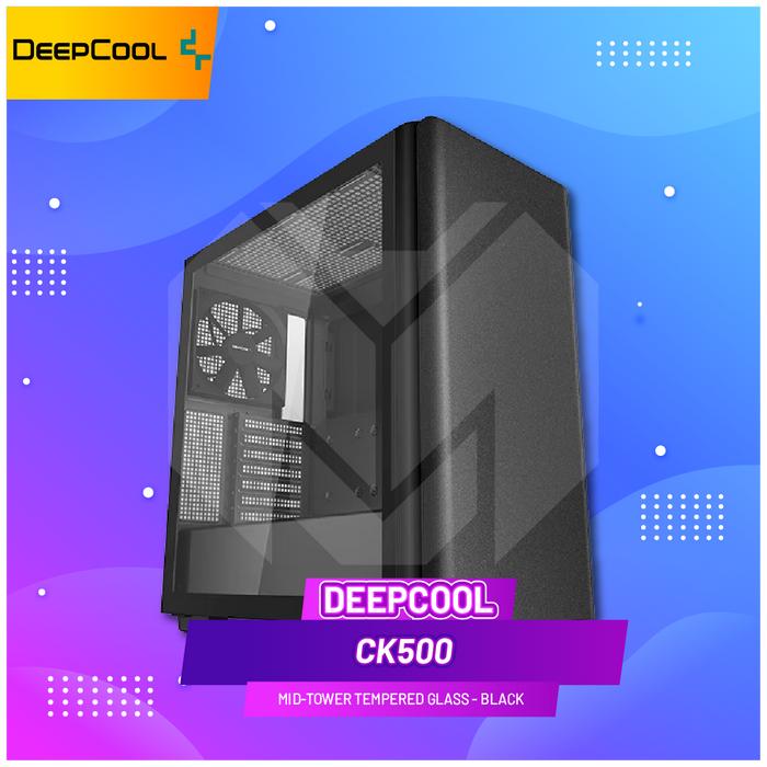 Jual DeepCool CK500 Mid-Tower Tempered Glass Gaming Case - Black - Kota Malang - Mumu Computer ...