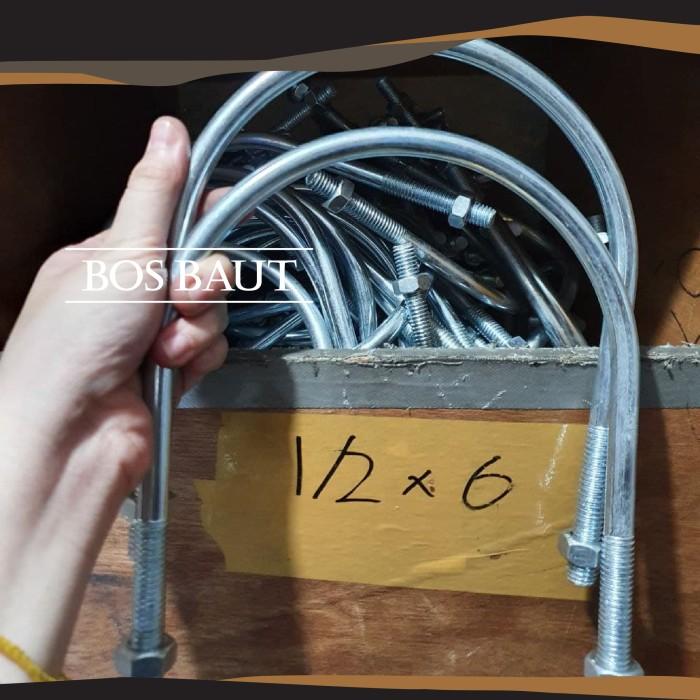 Jual Baut U - U Bolt Galvanis 1/2" x 6" - Kota Surabaya - Bos Baut ...