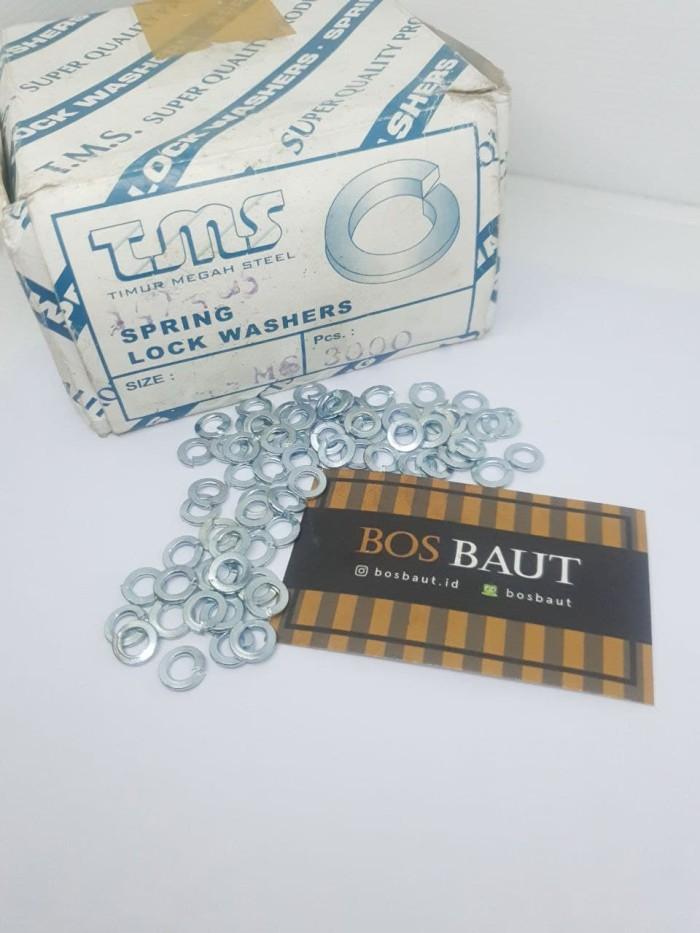 Jual Ring Veer Besi Putih - Spring Washer Ukuran M6 ISI 10 PCS - Kota ...