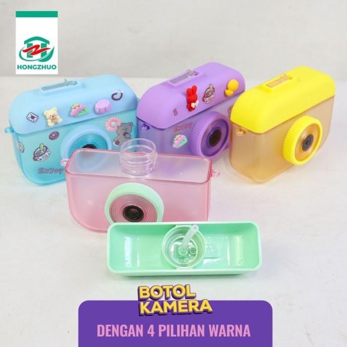 Jual botol minuman bentuk camera free sticker 2d & 3d 400ml bpa free bz ...