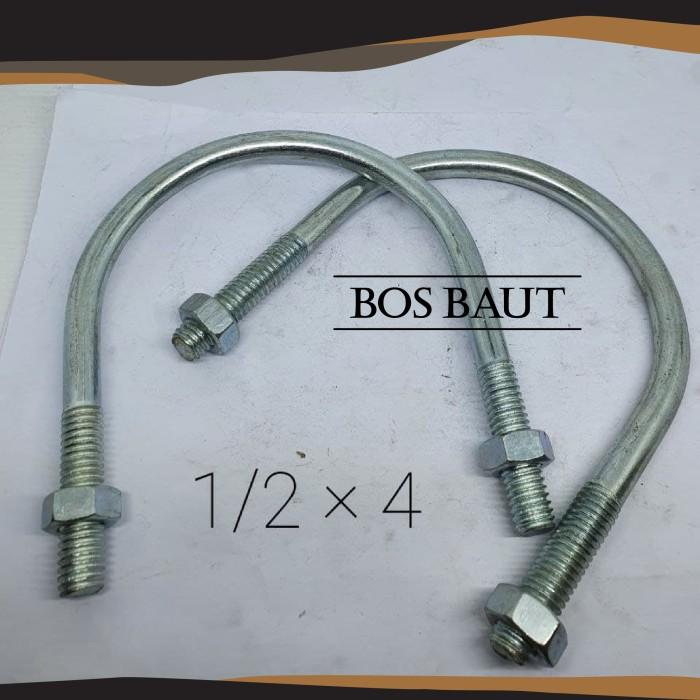 Jual Baut U - U Bolt Galvanis 1/2" x 4" - Kota Surabaya - Bos Baut ...