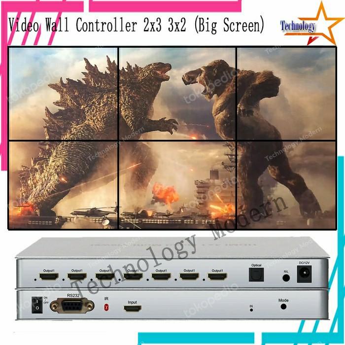Jual HDMI 2x3 Video Wall Controller 3x2 Untuk 6 TV (Big Screen) with ...