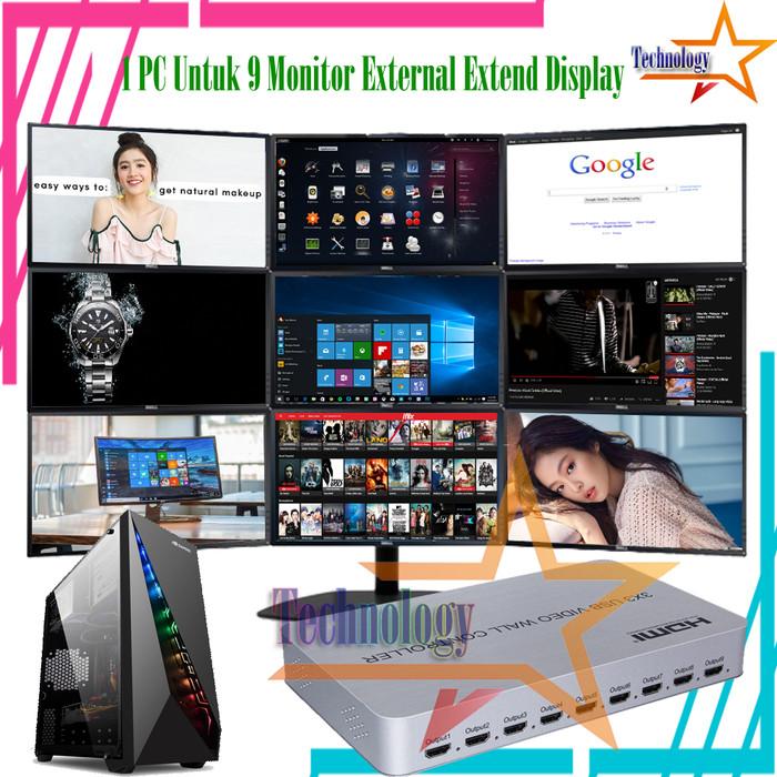 Jual HDMI Multiple Monitor 1 PC U/ 9 TV Extend Display Built in ...
