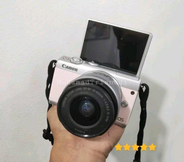 Jual Camera Kamera Mirrorless Canon Eos M1 Lensa 15-45mm Putih Mulus ...