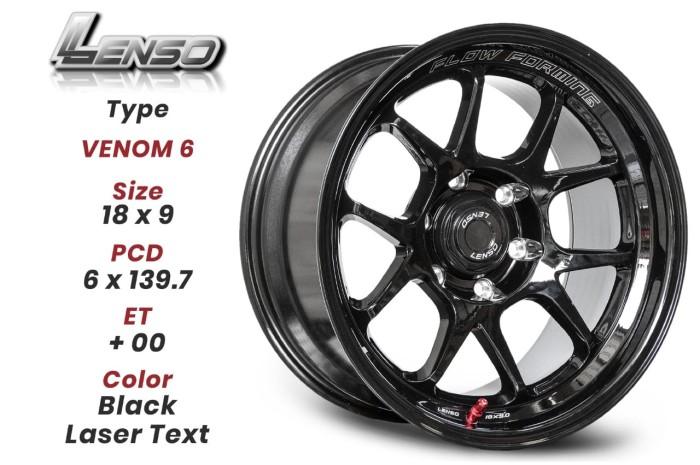 Jual Velg Lenso Venom 6 Ring 18 Pajero Fortuner Hilux DC Dmax L200 ...