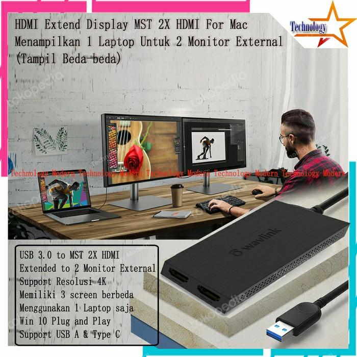 Jual Multi Monitor USB 3.0 to Dual HDMI Extend Display 2 Monitor for ...