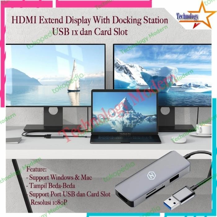 Jual Multiple Monitors Display USB 3.0 Multiview Extend Display 1080P ...