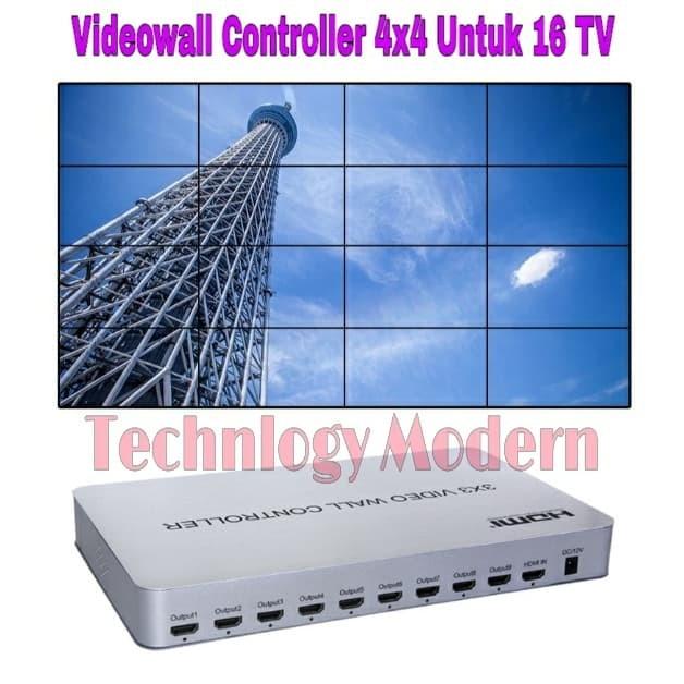 Jual HDMI Video Wall Controller 4x4 Full HD 16 TV Sistem Cascading ...