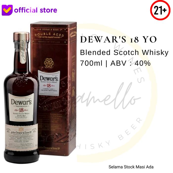 Promo Dewars 18 Yo Blended Scotch Whisky Cicil 0% 3x - Jakarta Barat - Caramello Wines | Tokopedia