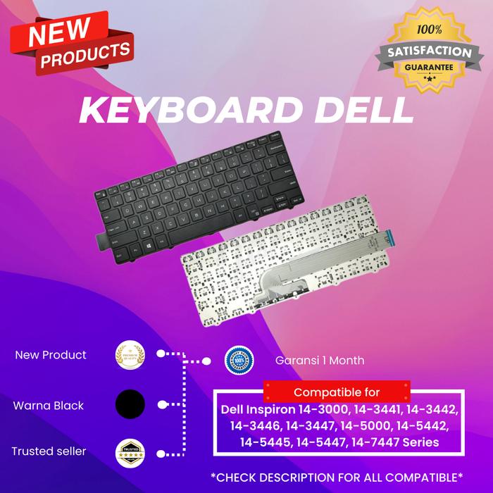 Jual Keyboard original Dell Inspiron 14-5000 5451 5455 5458 7447 - Kota ...