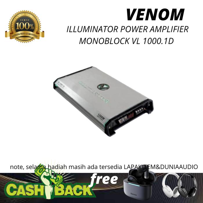 Jual VENOM ILLUMINATOR POWER AMPLIFIER MONOBLOCK VL 1000.1D - Jakarta Barat - Dunia Audio ...