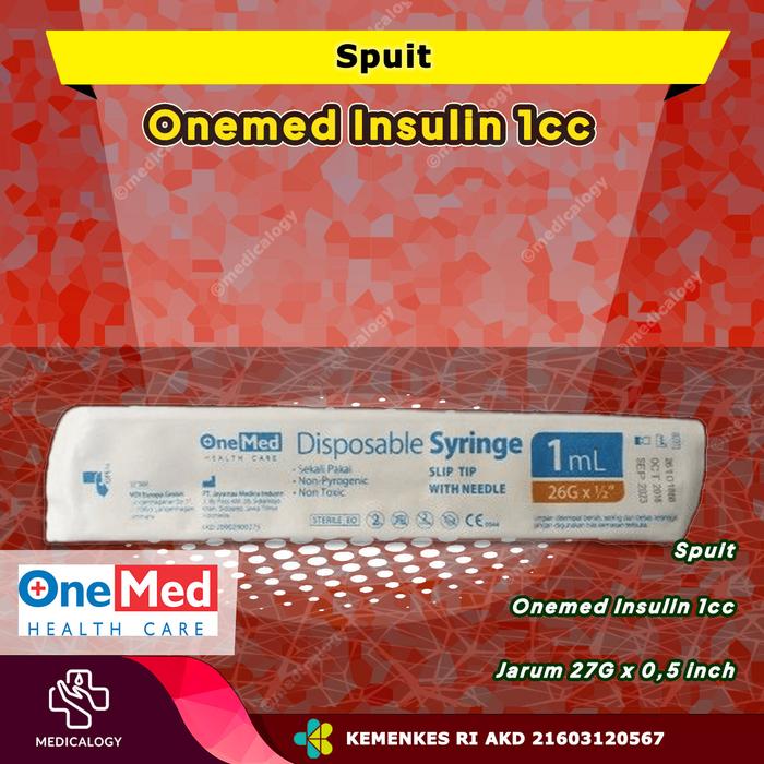 Jual OneMed Spuit 1 CC Insulin Ecer - Kota Makassar - Medicalogy ...