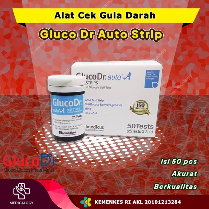 Jual Gluco Dr Auto Strip Alat Cek Gula Darah 50T - Kota Makassar ...
