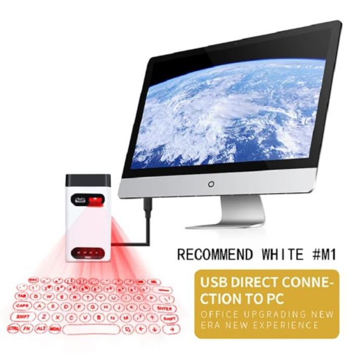 Jual Rq Laser Keyboard Wireless Projection Fingerboard Projector ...