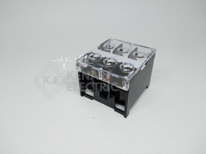 Jual Terminal Block Blok Unit Din Rail Type IN-30 3 Pole 50A 600V ...