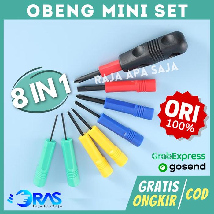 Jual (0_0) Obeng Set Kecil Vanadium - Obeng HP Full Set Mini Obeng ...