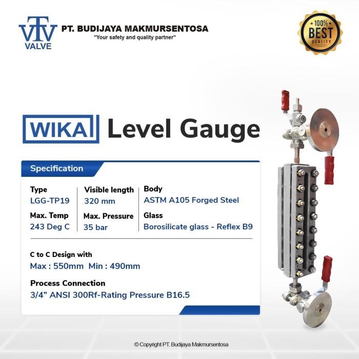 Jual Level Gauge Level Indicator Sight Glass WIKA - LGG TP19 - Kota ...