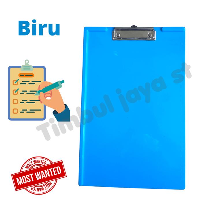 Jual Clipboard Papan jalan ujian transparan doff kayu 6688 ukuran F4 ...