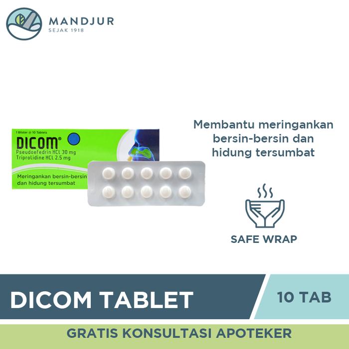 Jual Dicom 10 Tablet - Pereda Hidung Tersumbat - Jakarta Pusat - Apotek ...