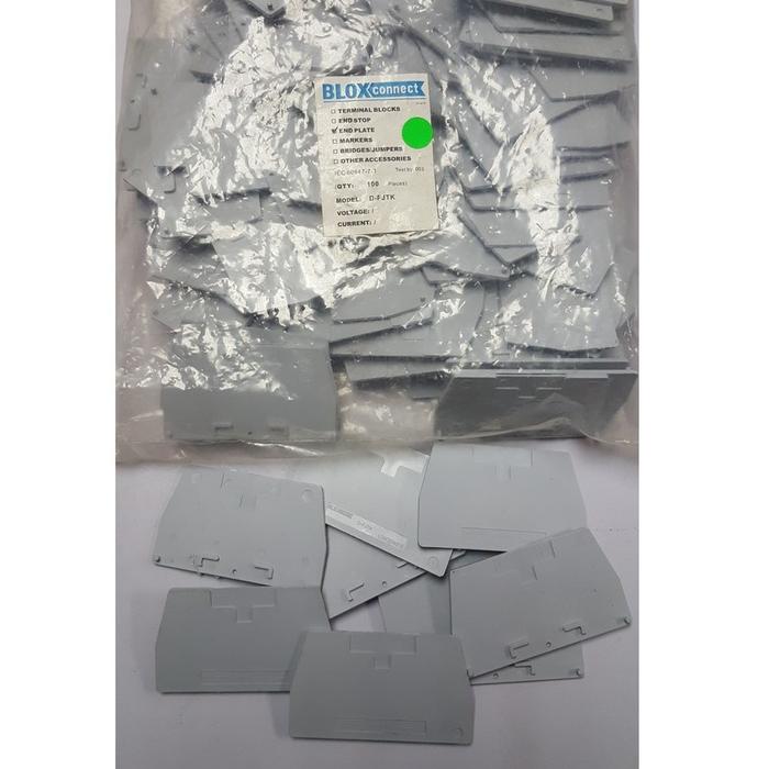 Jual End Plate Terminal Block Test Blox D-FJTK Grey f/ FJTK/S - Kab ...