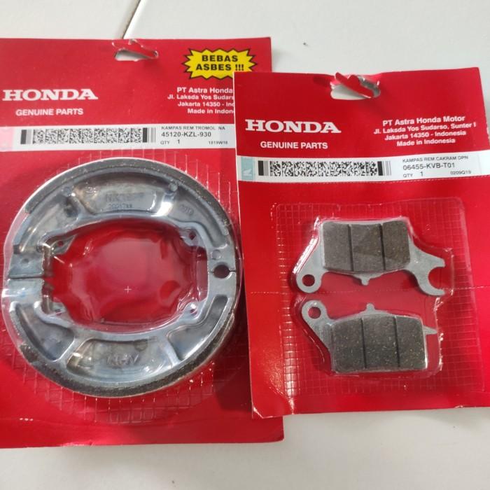 Jual KANVAS KAMPAS REM SET DEPAN BELAKANG SCOOPY-VARIO FI-BEAT FI-VARIO ...