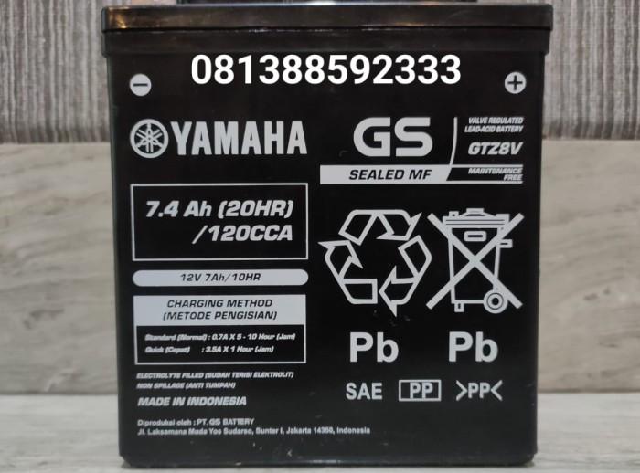 Jual Aki Motor GS GTZ8V / Xmax, R25, MT25, CBR 250, Vespa Sprint 150 ...