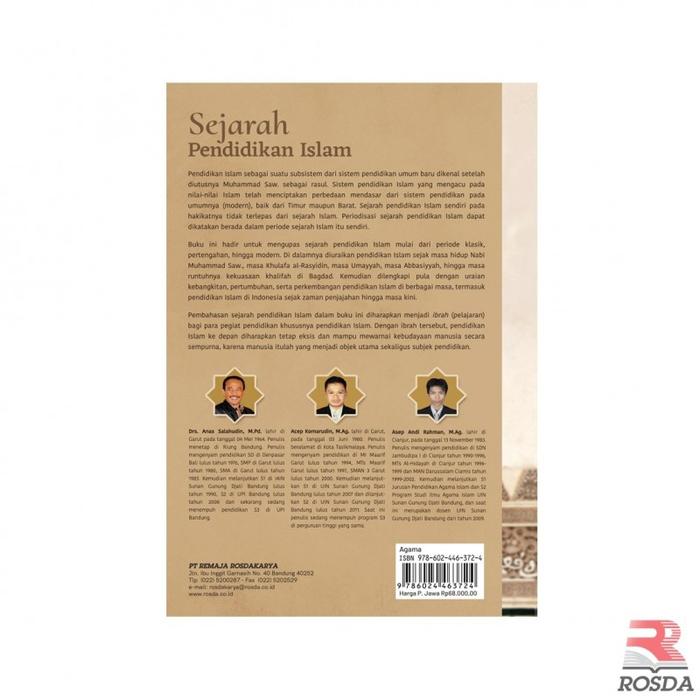 Jual Sejarah Pendidikan Islam - Anas Salahudin - Rd - Kab. Bogor - Dmcity | Tokopedia