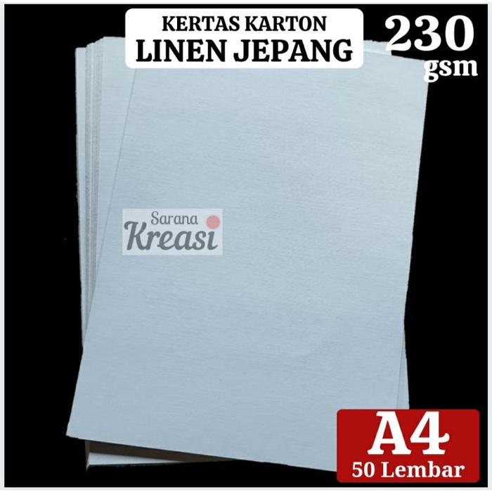 Jual Kertas Linen Jepang Laid Putih - 50 Lembar - A4 - Jakarta Pusat ...