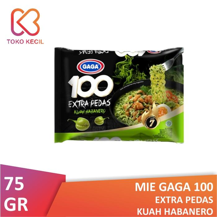 Jual Mie Gaga 100 Extra Pedas Kuah Habanero 75gr - Jakarta Pusat - Toko Kecil | Tokopedia
