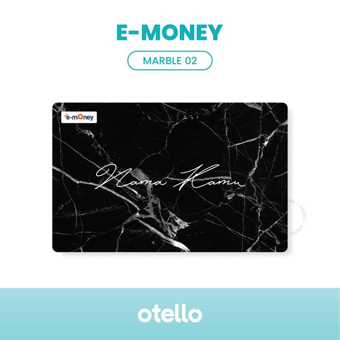 Promo eMoney Flazz Tap Cash Brizzi Marble Kartu Custom Nama eToll UV ...