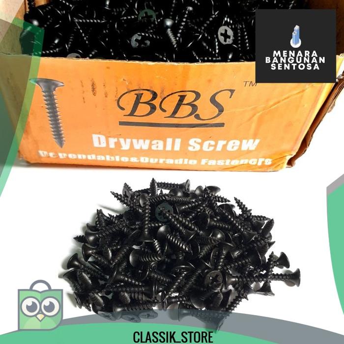 Jual [Harga per Kotak] Sekrup Gypsum Baja / Baut Skrup Kayu Drywall ...